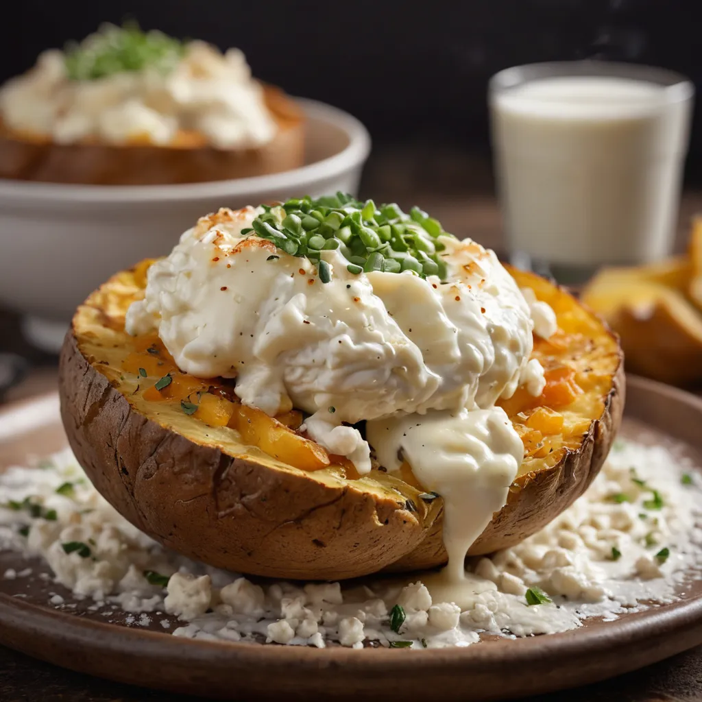 Savor the Delight: Baked Potato with Cottage Cheese