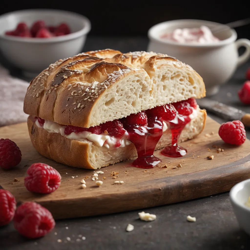 Savor the Delight with Cream Cheese and Jelly Sandwiches