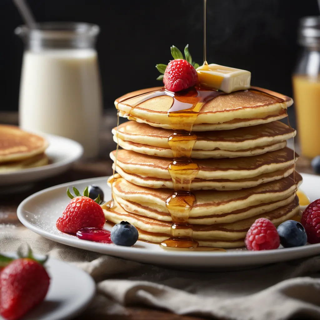 Fluffy American Pancakes - A Delicious Breakfast Recipe