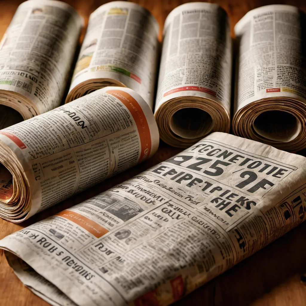 Transforming Newspaper Rolls into Art: A Creative Journey