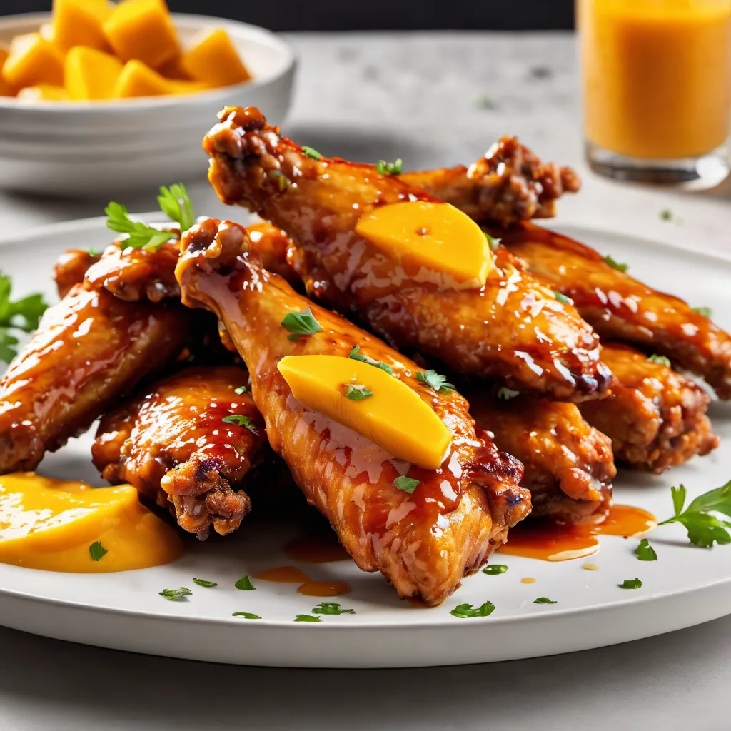 Delightful Chicken Wings with Mango Sauce Recipe