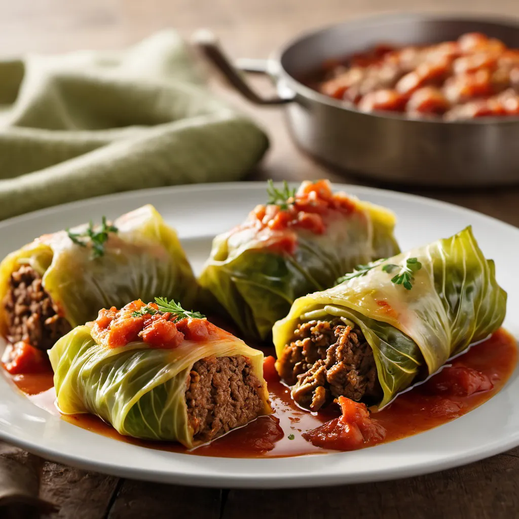 Delicious Stuffed Cabbage Rolls Recipe with Ground Beef