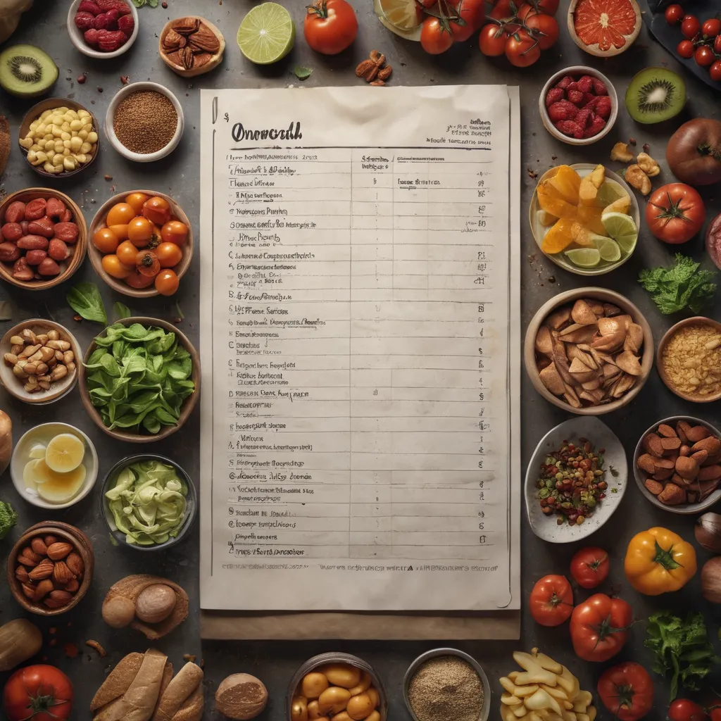 Strategic Grocery Listing for Financial Efficiency