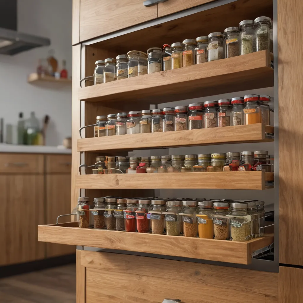 Enhance Your Kitchen with Slide-Out Spice Racks